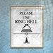 Please Ring Bell Sign Door Sign Printable Pack, Ring Bell for Service ...