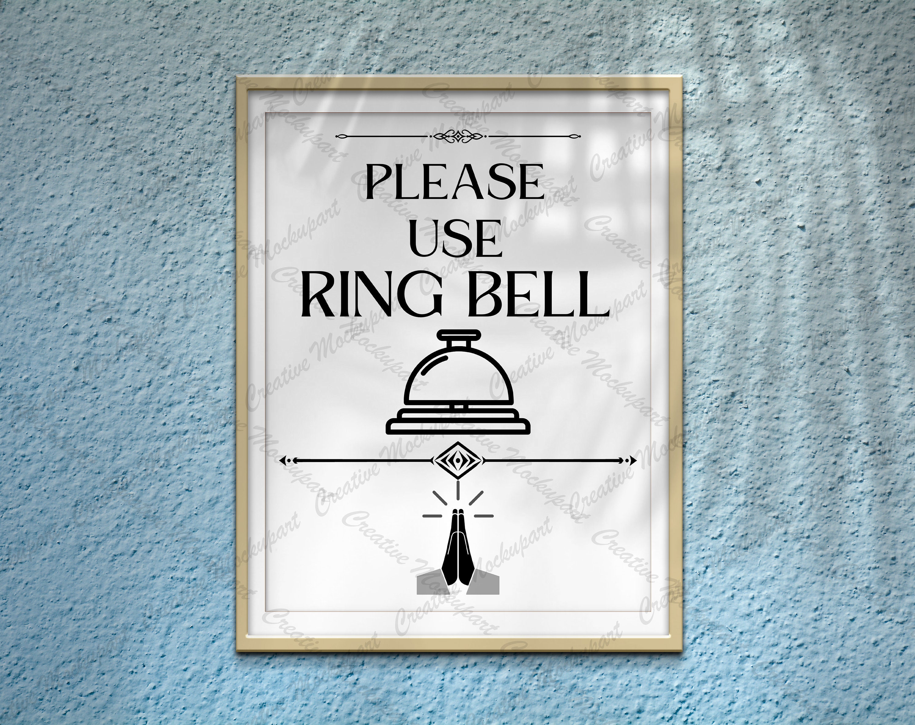 Please Ring Bell Sign Door Sign Printable Pack, Ring Bell for Service ...