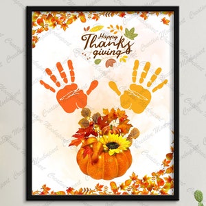 Thanksgiving Handprint Footprint Art & Craft Bundle| 30 Fall Craft ...