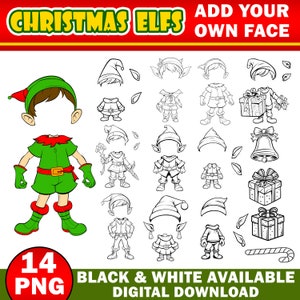 14 Christmas Add Your Own Photo Picture PNG Special Elf Bundle, PNG ...