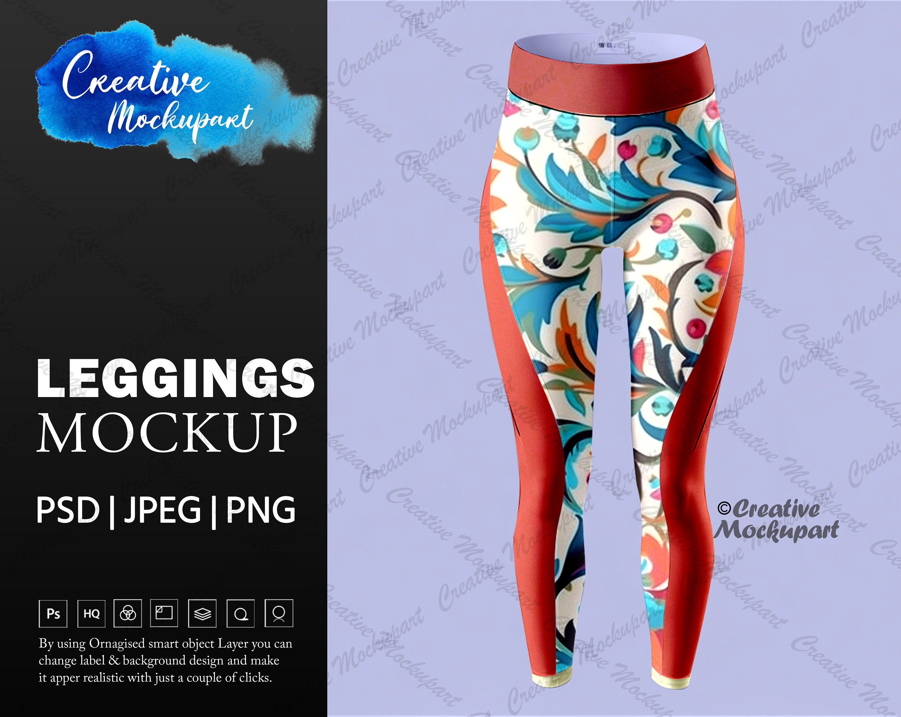 Leggings Mockup Yoga Leggings Mockup Photorealistic Long - Etsy