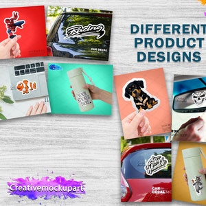 51 Mega Canva Frame Sticker Mockup Bundle 20 Hand Holding Sticker ...