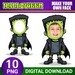 10x Halloween Add Your Own Zombie Photo Picture PNG Bundle, Zombie ...