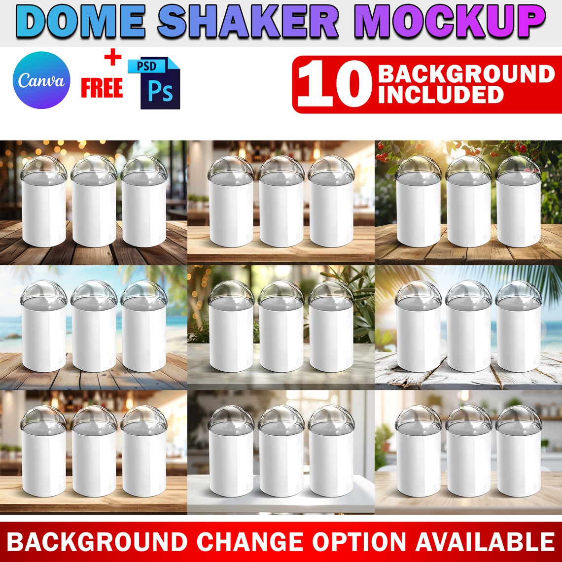Canva Dome Shaker Mockup Template, Pringle Shaker Template, Insert Your ...