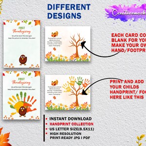 Thanksgiving Handprint Footprint Art & Craft Bundle| 20 Fall Craft ...