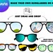 20 Sunglass Canva Frame Template | Make Your Own Sunglass Design in ...