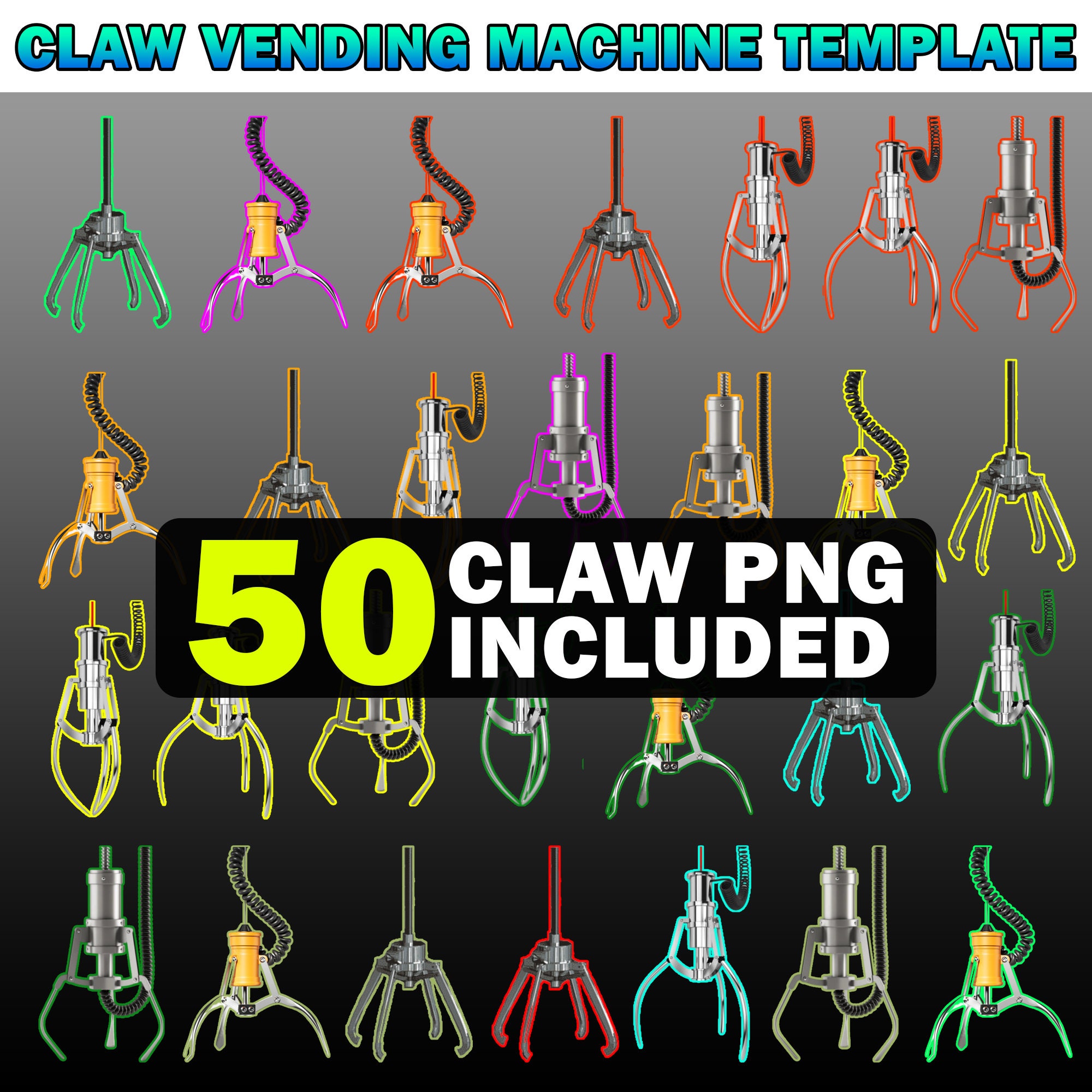 Editable Canva Claw Easter Vending Machine Template, 13 X 19 Blank ...