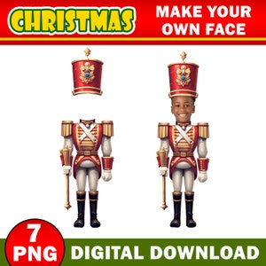 7 Christmas Add Your Own Photo Picture PNG Bundle, Santa Elf Reindeer ...