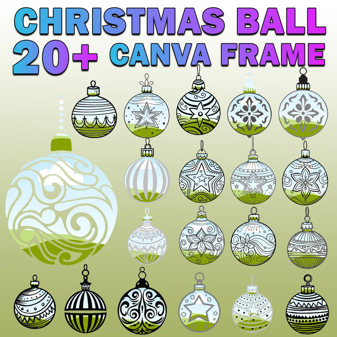DIY Canva Christmas Balls Ornament Decoration | Make Your Own Holiday ...