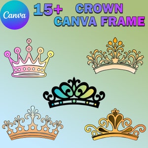 DYE Make Your Own Crown/tiara Design in Canva Bundle, Easy Drag & Drop ...