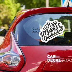 16 Car Canva Sticker Mockup Bundle | Vinyl Decal Mockup, Car Decal ...