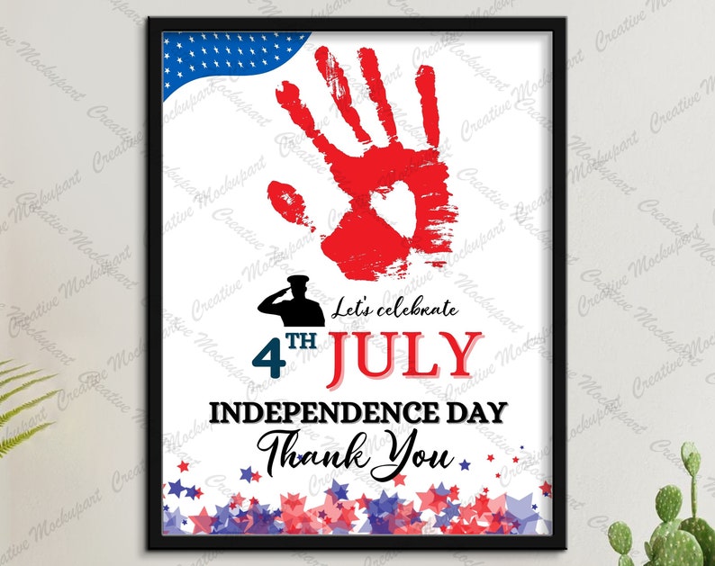 DIY 4th of July Handprint Craft Bundle Printable Keepsake - Etsy