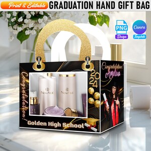 DIY Graduate Purse, Designer Handbag Gift Box Template, Luxury Handbag ...