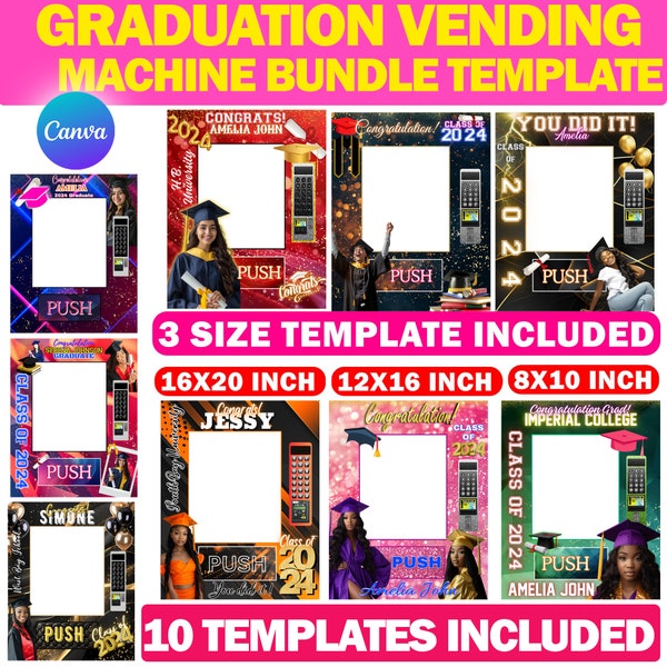 Graduation Template Vending Machine - Etsy