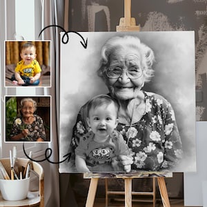 Add Deceased Loved Person to Photo, Custom Memorial Portrait Include ...