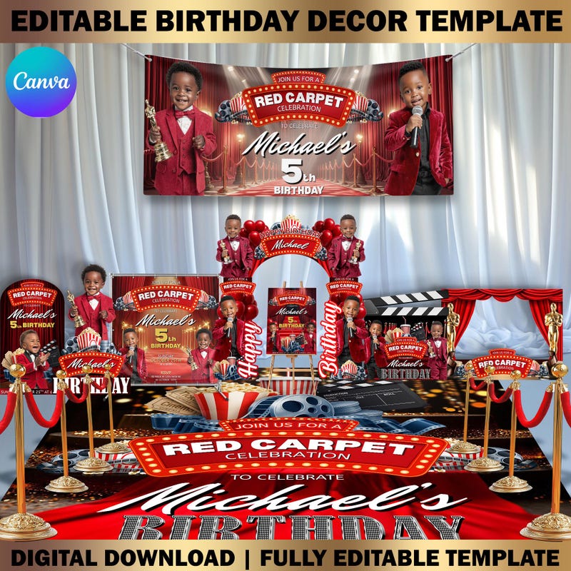 Red Carpet Backdrop - Etsy