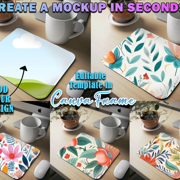 Mousepad Template - Etsy