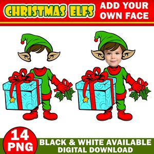 14 Christmas Add Your Own Photo Picture PNG Special Elf Bundle, PNG ...