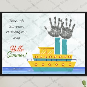 Summer Handprint Craft Bundle | Printable Summer Classroom Kids ...