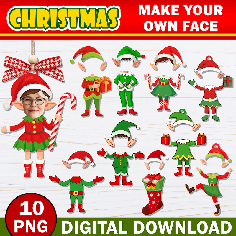 Faceless Elf Template - Etsy