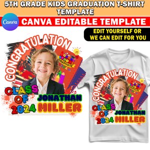 5th Garde Graduation Template, Grad Flyer, T-shirt Design, Grad Fan ...