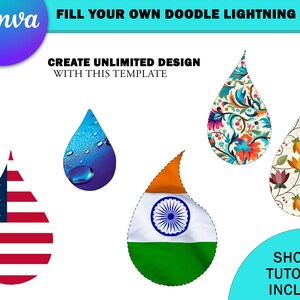 DIY Canva Frame Teardrop Design Template, Make Your Own Custom Teardrop ...