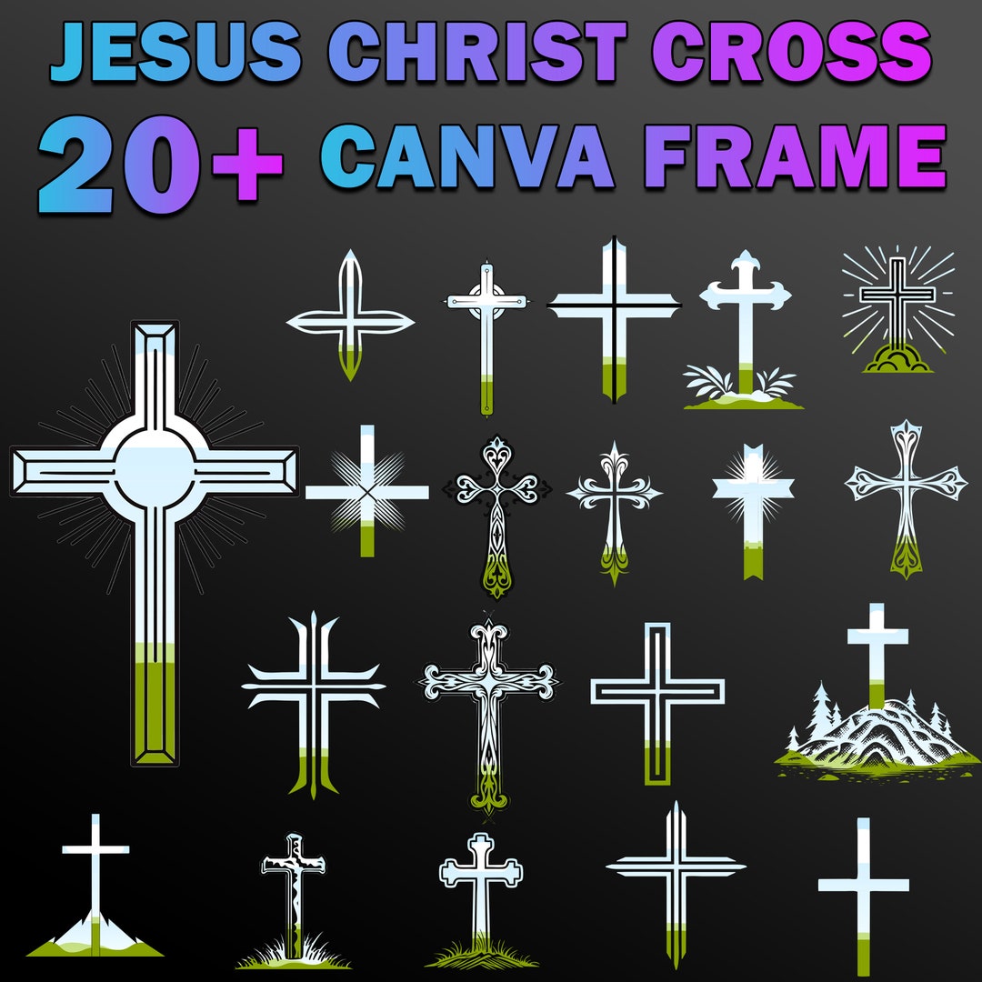 Canva Jesus Christ Cross DIY Make Your Own Christmas Cross - Etsy