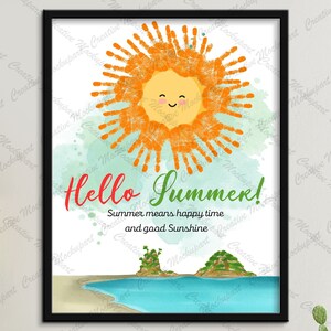 Summer Handprint Craft Bundle | Printable Summer Classroom Kids ...