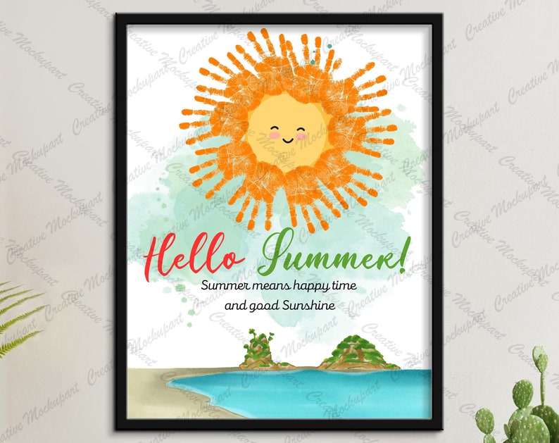 Summer Handprint Craft Bundle | Printable Summer Classroom Kids ...