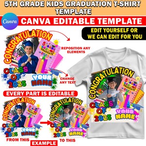 5th Garde Graduation Template, Grad Flyer, T-shirt Design, Grad Fan ...