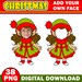 38 Christmas Add Your Own Photo Picture PNG MEGA Bundle Santa Elf ...