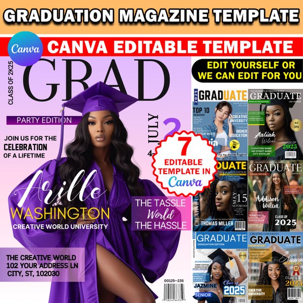 Magazine Invitation - Etsy