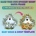 Canva Make Your Own Halloween Frames Design, Editable Canva Spooky Cute ...