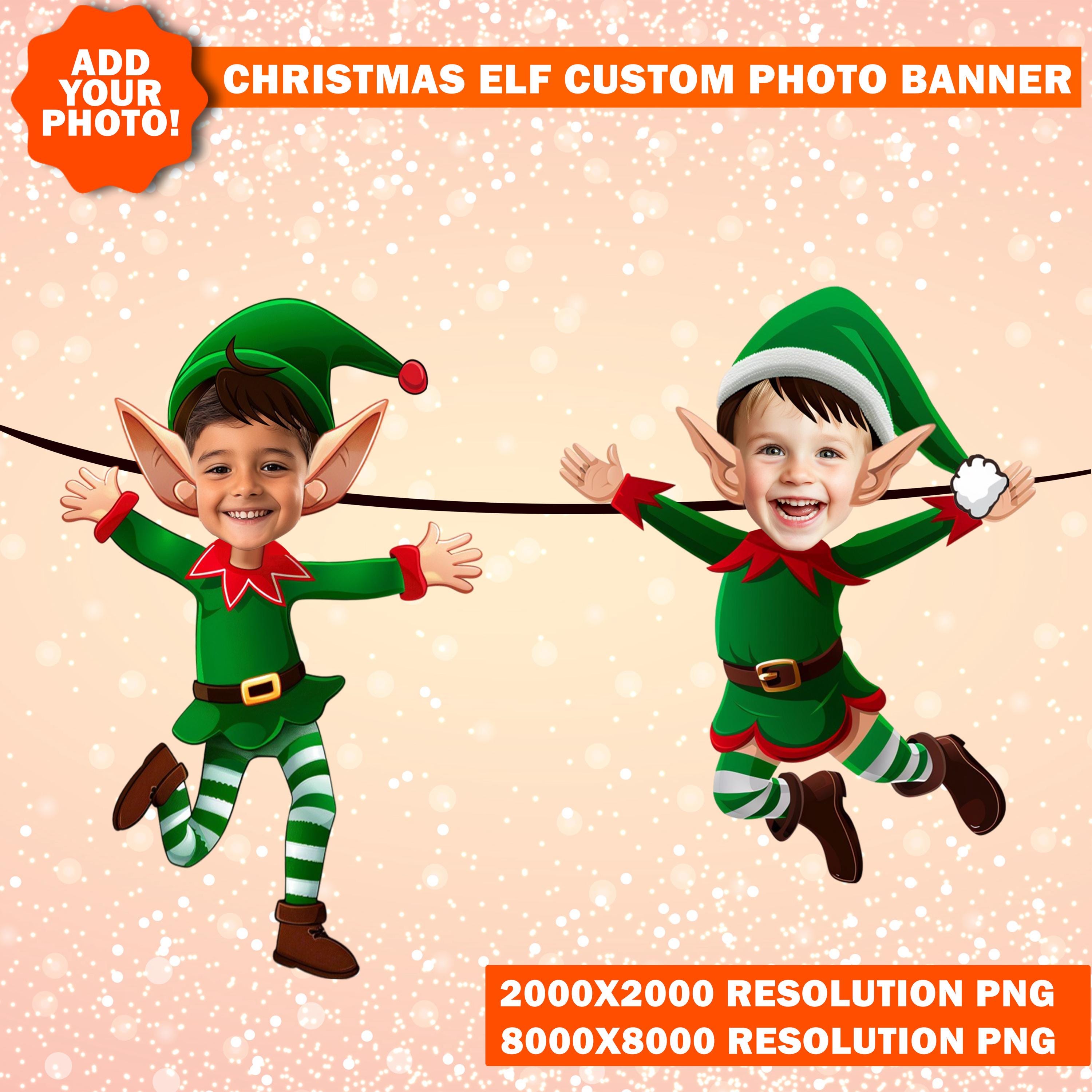 Add Your Own Custom Photo Face Banner, DIY Elf Yourself Photo Banner ...