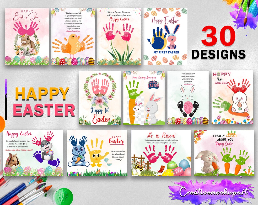 Easter Craft Bundle: 30 Design Templates for - Etsy