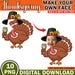 10x DIY Turkey Face Pngs – Add Your Own Face Thanksgiving Craft for ...