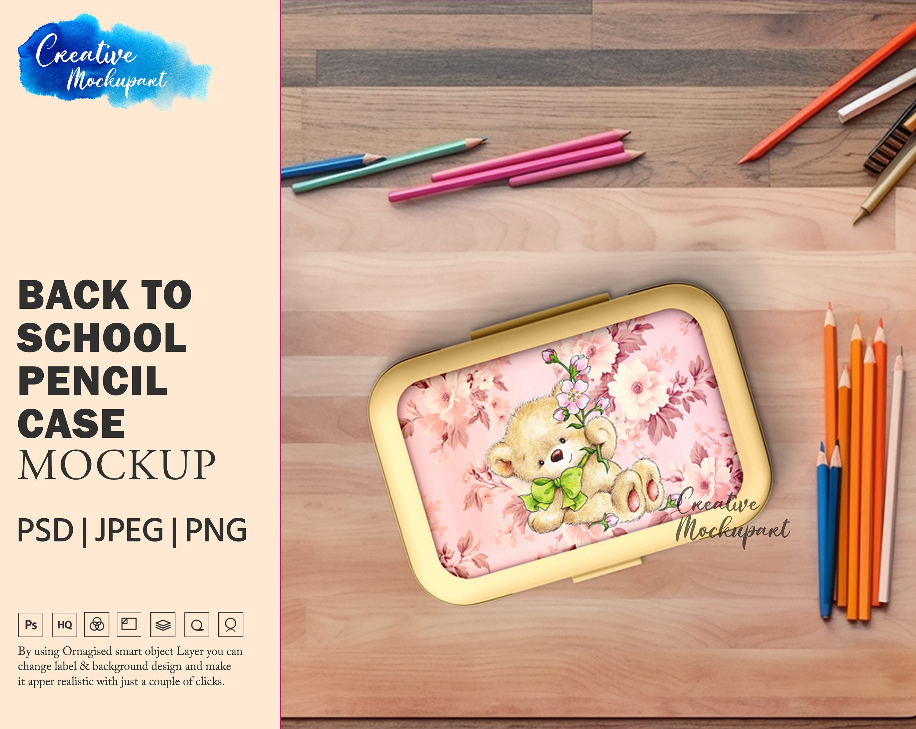 Back to School Pencil Case Mockup for Dye Sublimation Insert - Etsy