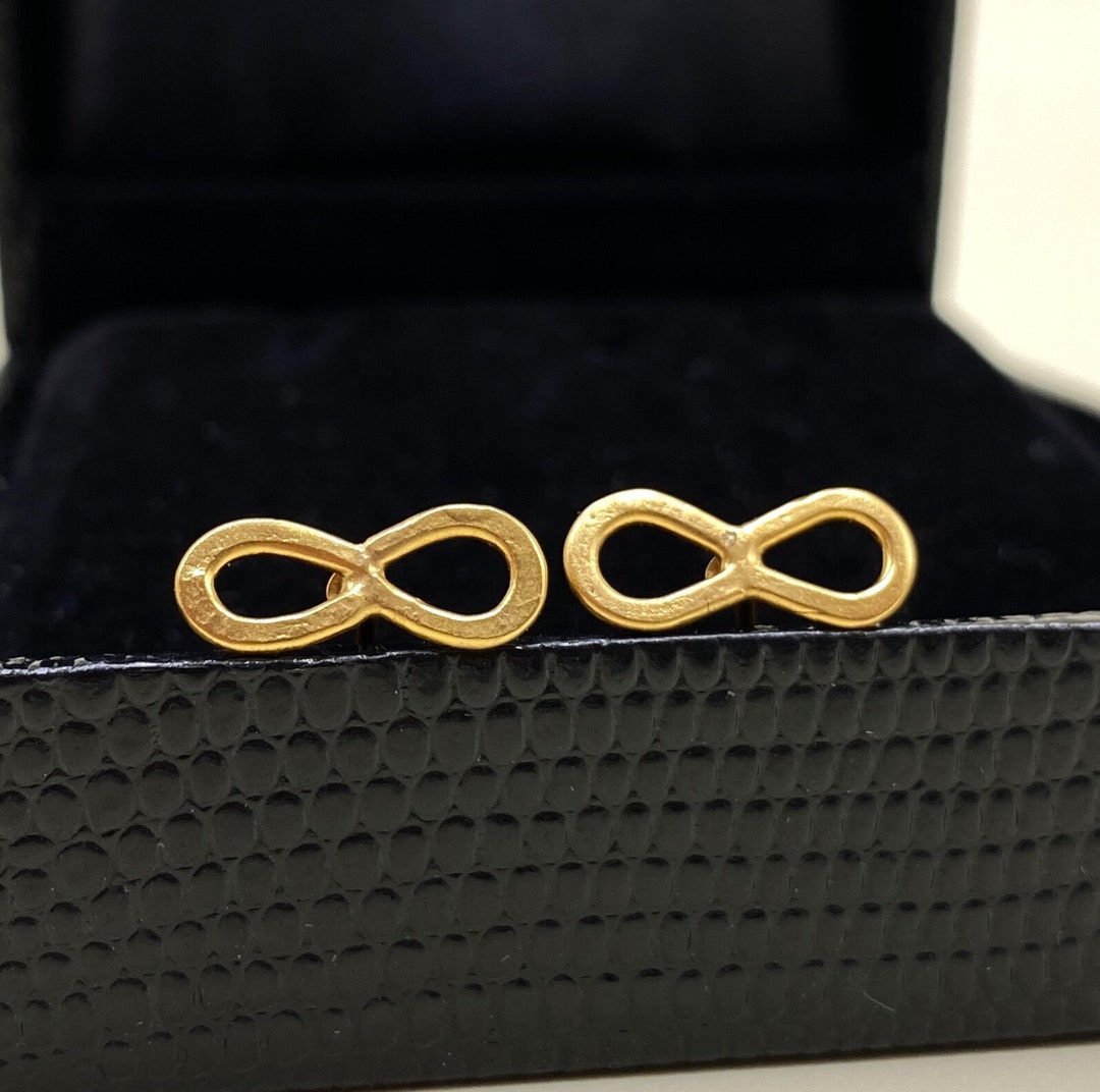 Infinity Symbol Stud, Silver Stud Jewelry, Gold Plated Stud Earring, Statement Earring, Infinity ...