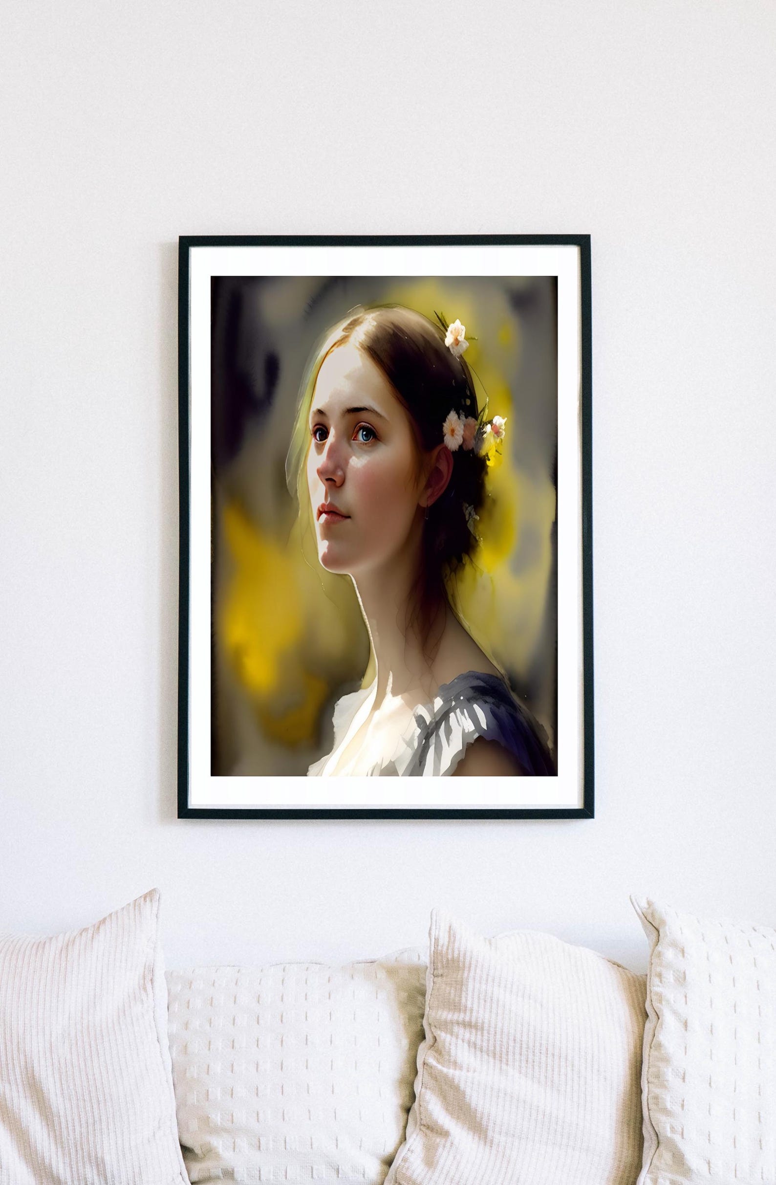 Midsummernights Muse - Watercolor Art Print Digital Art, Scandinavian ...