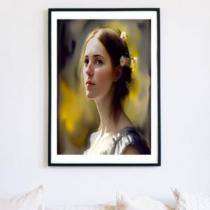 Midsummernights Muse - Watercolor Art Print Digital Art, Scandinavian ...