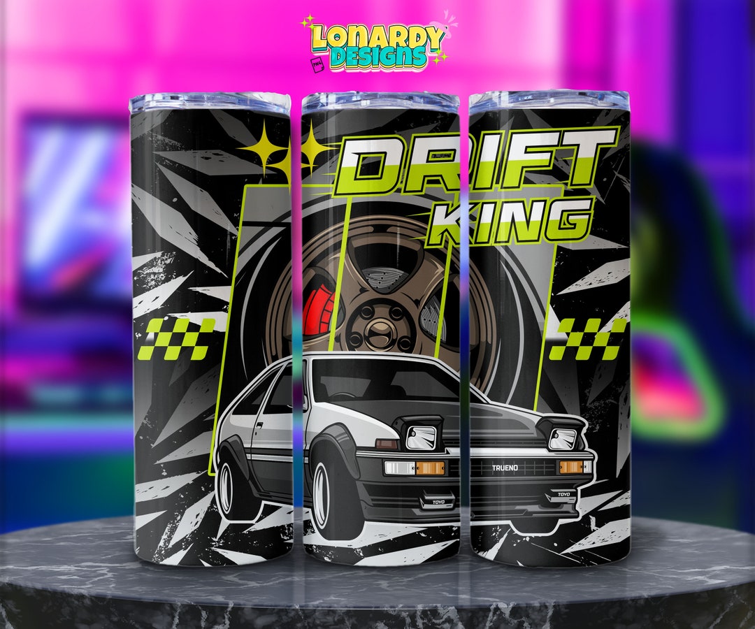 Drift King JDM Car PNG Tumbler Wrap Image, Tuner Japanese Sports Car ...