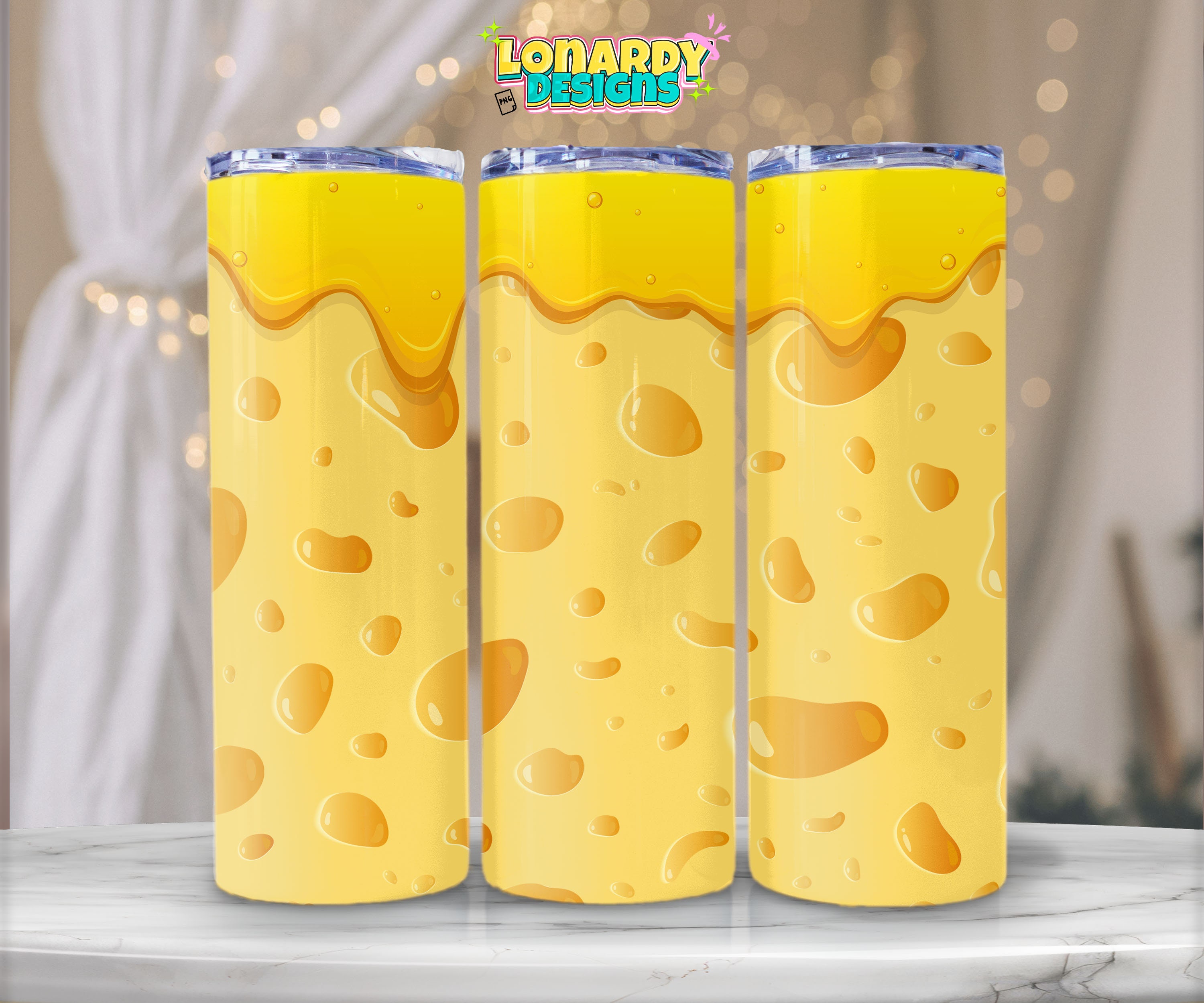 3D Cheese Tumbler Wrap PNG Cheddar Sublimation Design Cheese Seamless ...