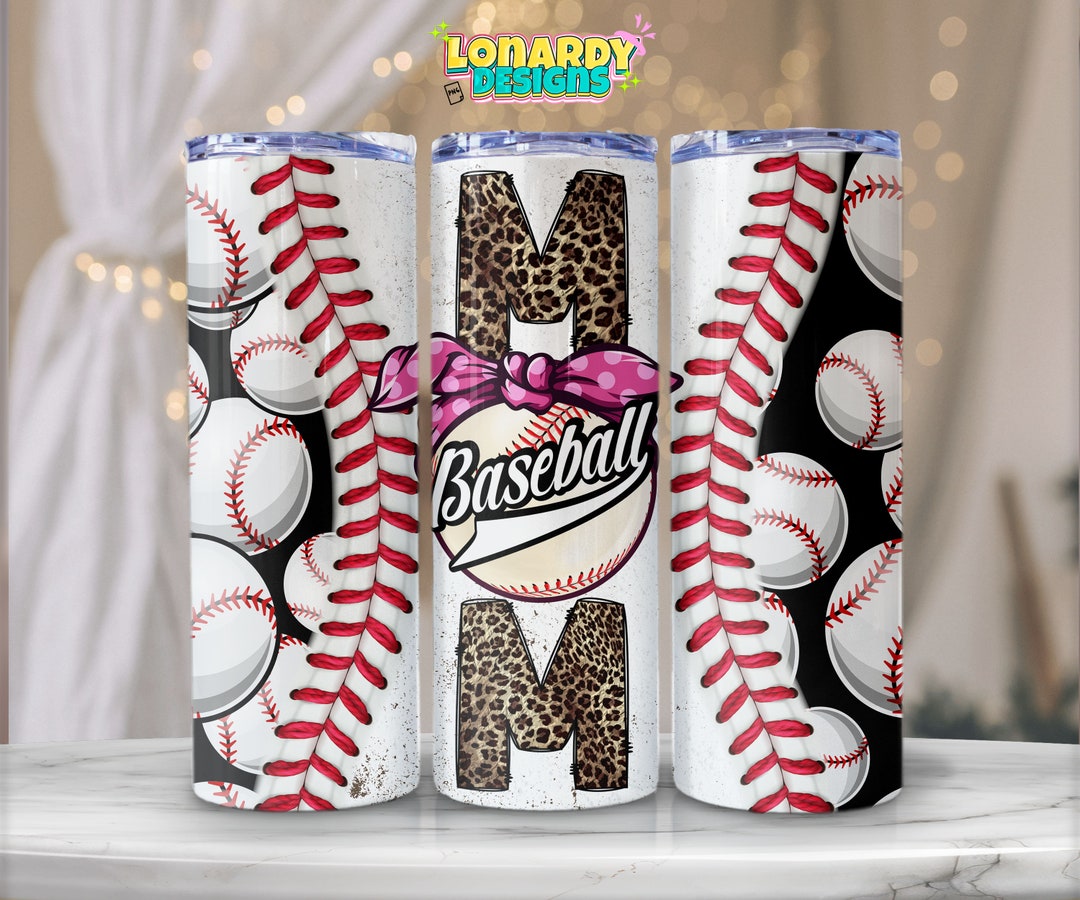 Baseball Mom Tumbler Wrap PNG Baseball Mama Sublimation Design Seamless ...