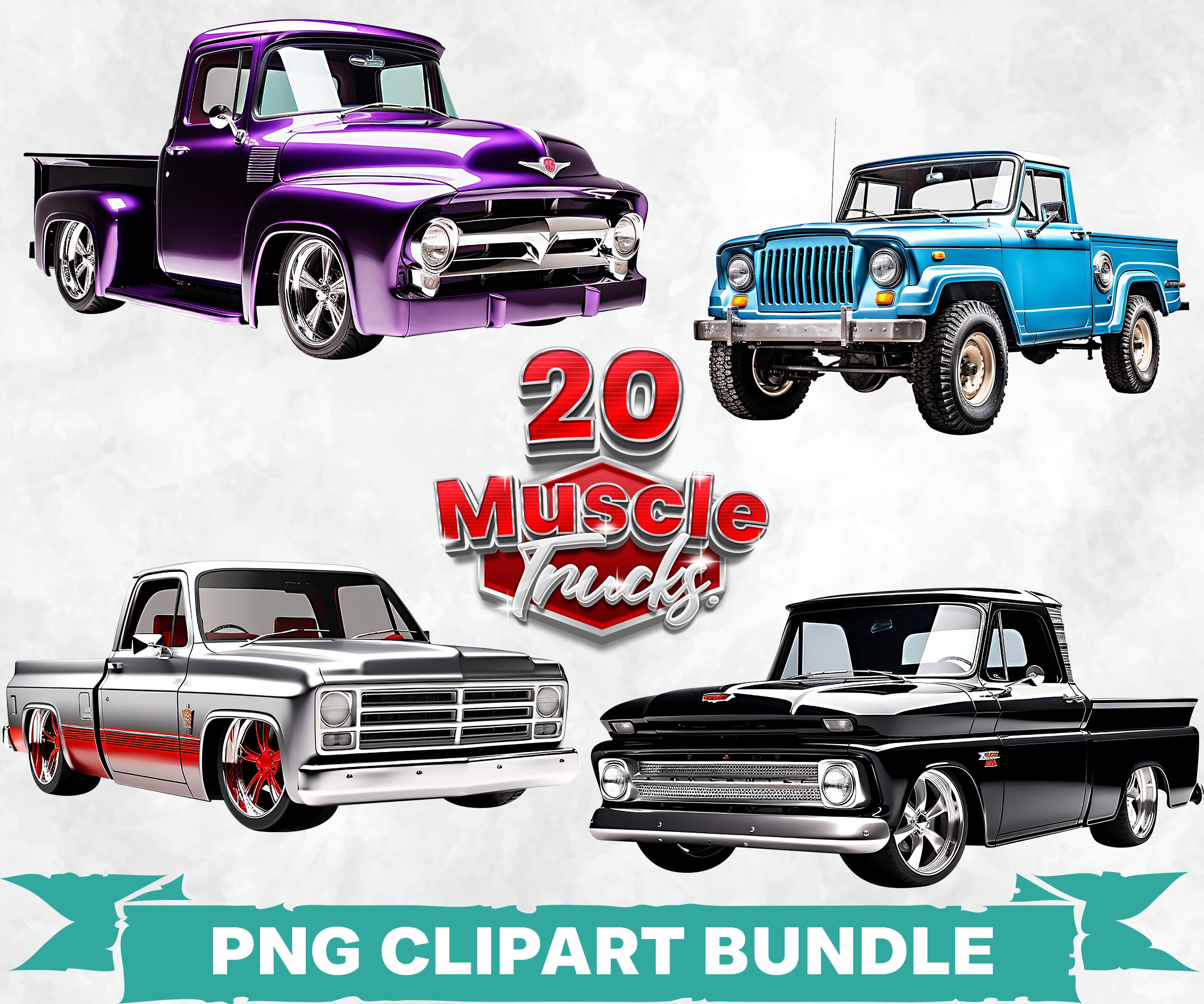 Muscle Truck Drawings