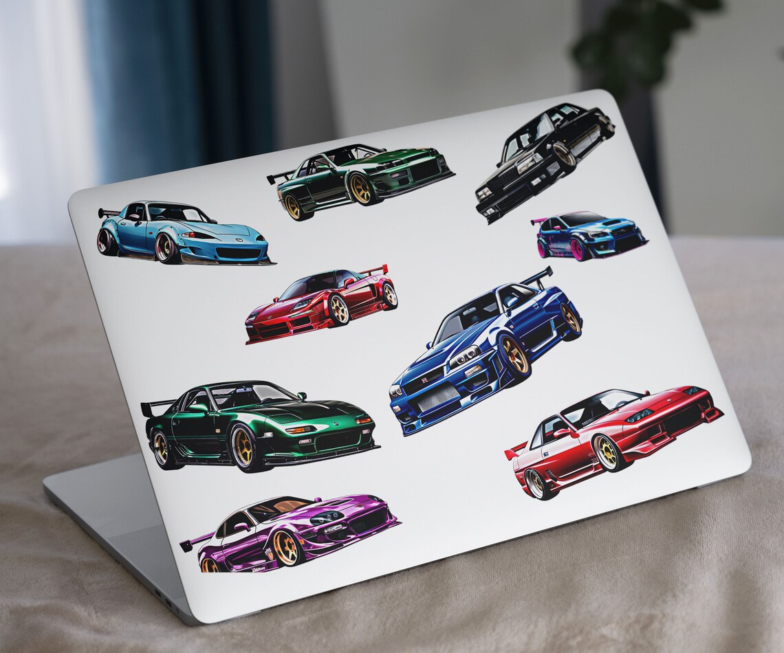 JDM Cars PNG Clipart Bundle, Import Vehicle Printable Graphics, Tuner ...