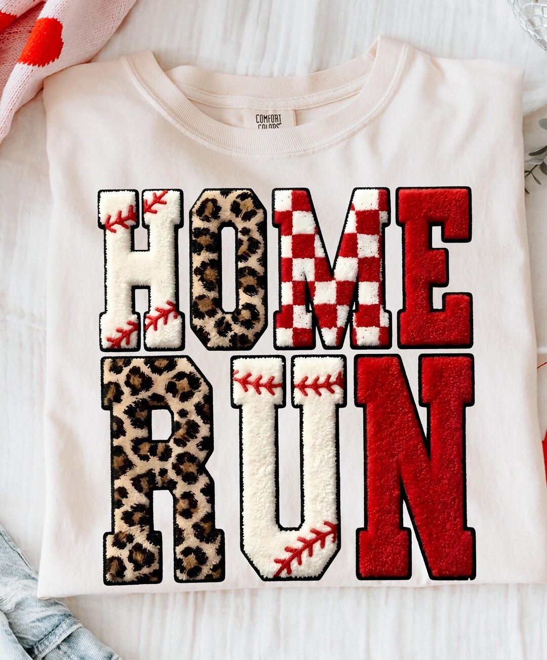 Chenille Home Run PNG, Sublimação de Beisebol, Camiseta Universitária ...