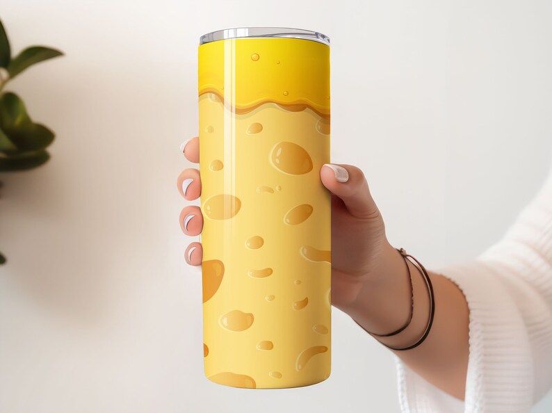 3D Cheese Tumbler Wrap PNG Cheddar Sublimation Design Cheese Seamless ...