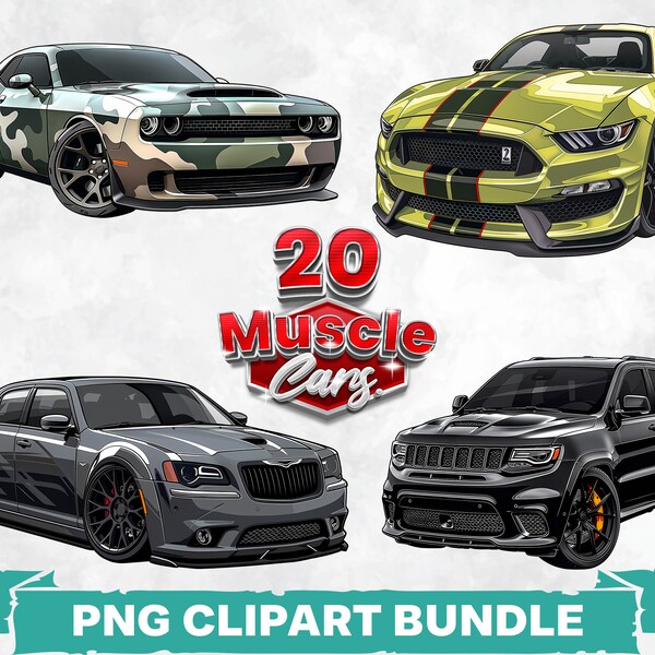 Muscle Car Print - Etsy