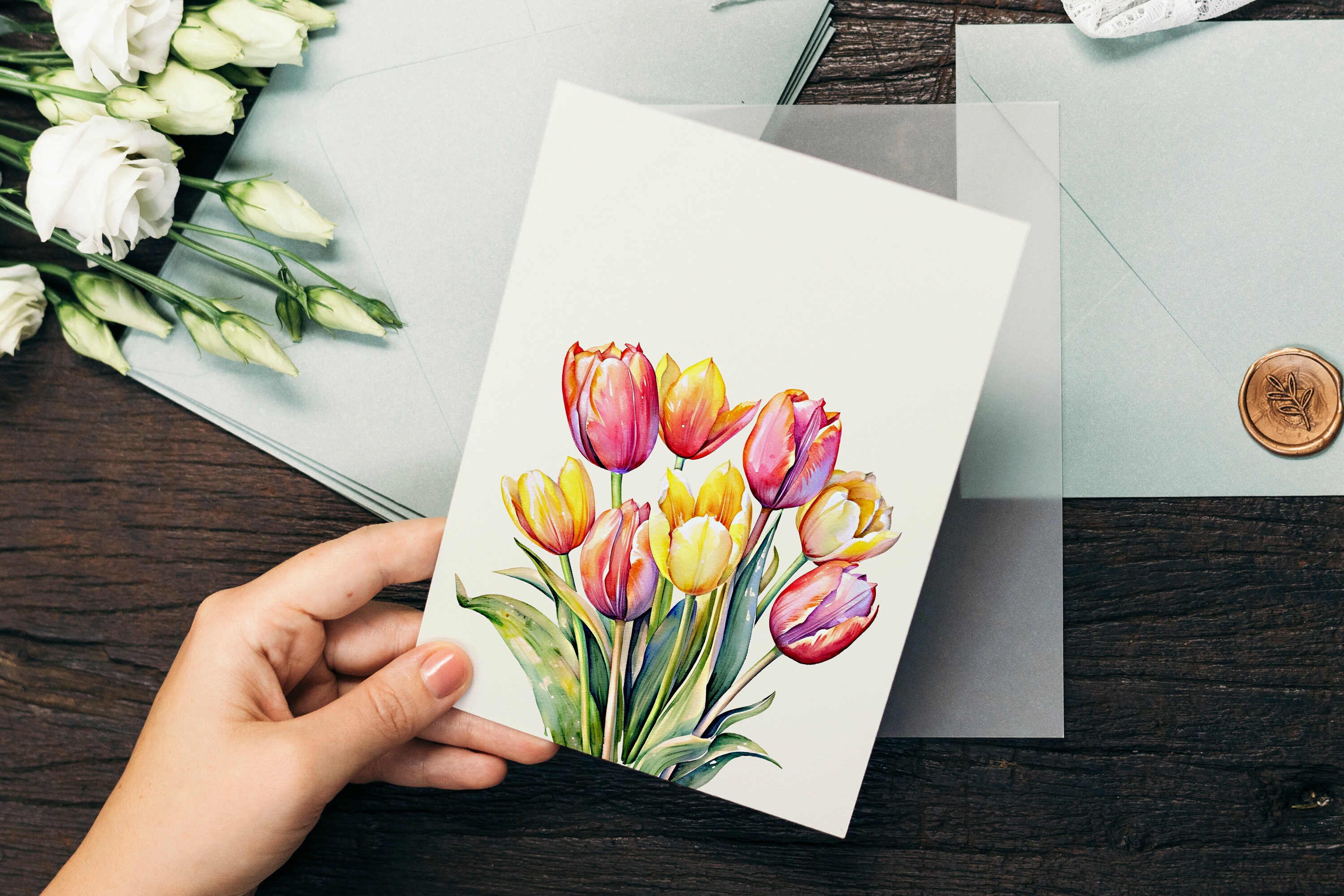 Tulip Flower PNG Clipart Bundle Spring Blossom Floral Design Set ...