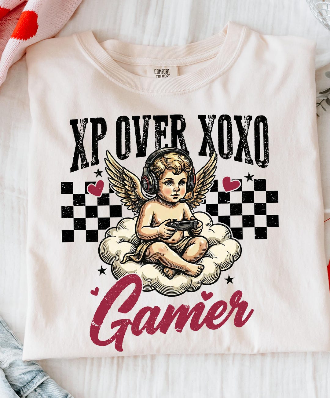 XP Over XOXO PNG, Gamer Valentine Sublimation, Boys Gaming Shirt, Retro ...
